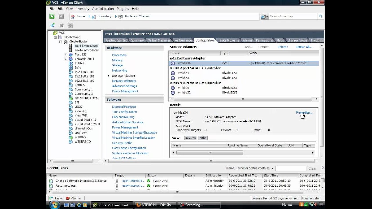 vSphere 5 Video - iSCSI User Interface - YouTube