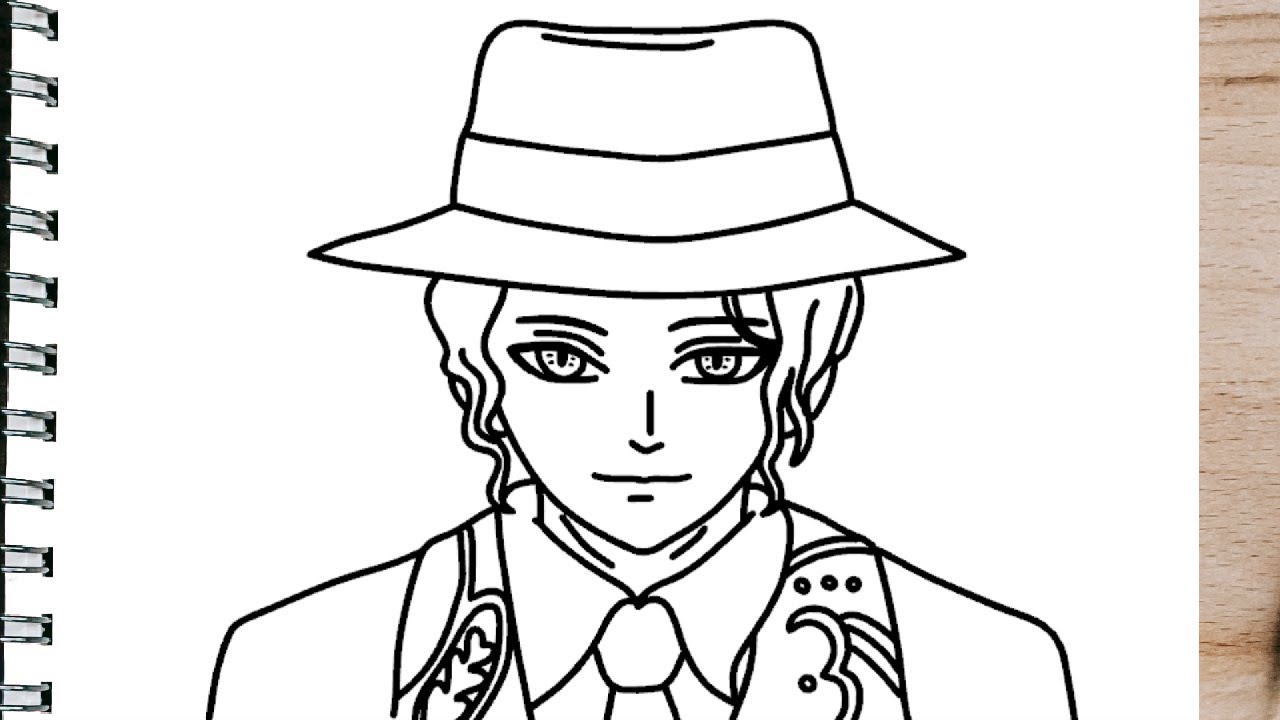 How to draw Muzan Kibutsuji step by step - Kimetsu no Yaiba - YouTube