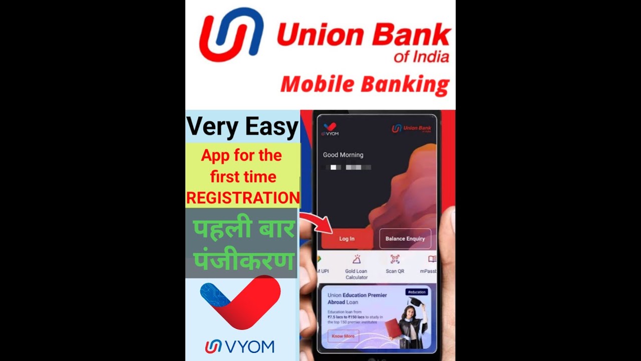 Union Bank Of India Vyom App First Time | New process 2024 Registration ...