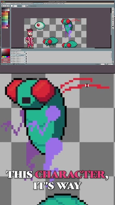 Adding more Enemy’s! #app #art #devlog #game #indiedev #iphone #pixelart #indiedevlog # ...