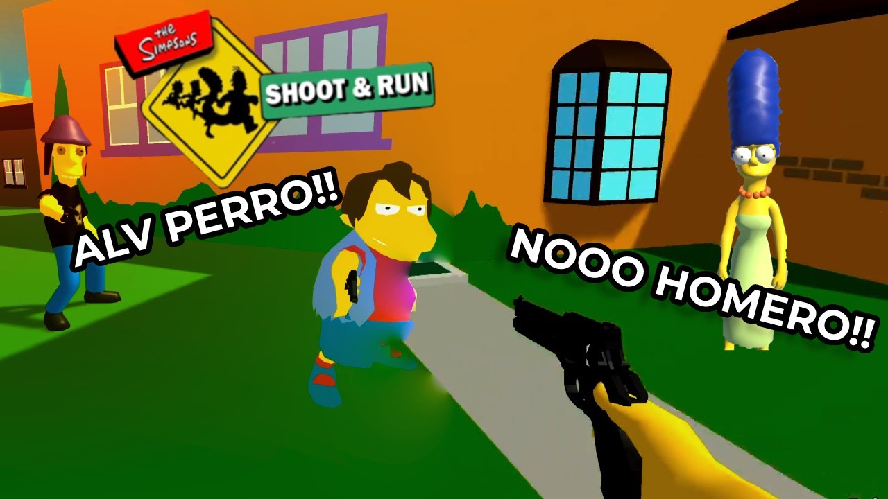 HOMERO SE PUSO BIEN BELICOSO!! || The Simpsons Shoot & Run - YouTube