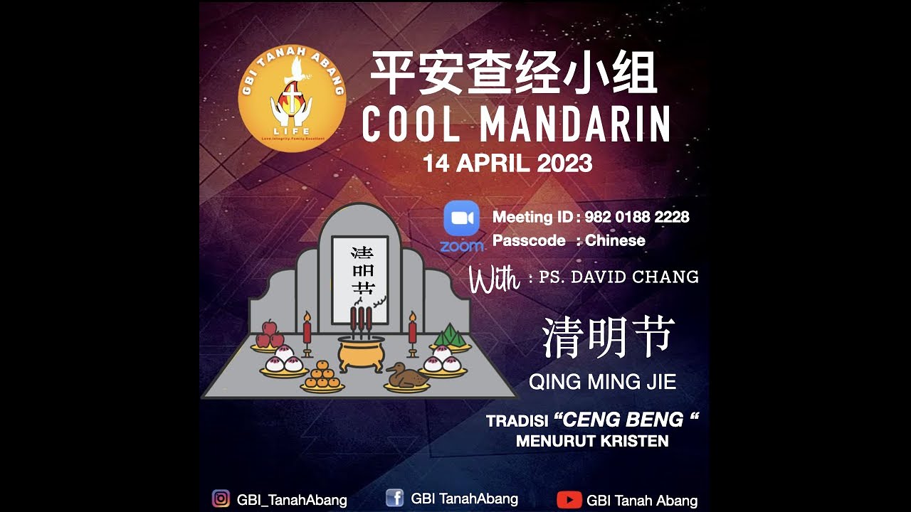 清明节 - Qing Ming Jie - Tradisi Ceng Beng menurut Kristen - Ps. David ...