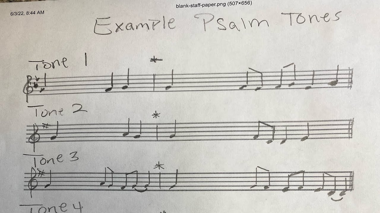 Psalm Tone Chanting: (Sarum Rite, Latin Rite, Western Rite) chanting ...