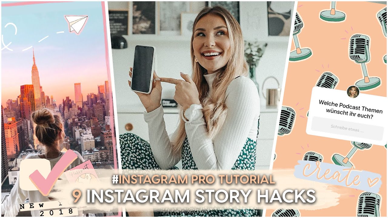9 Instagram Story Tricks (2019 - 2020) | AnaJohnson - YouTube