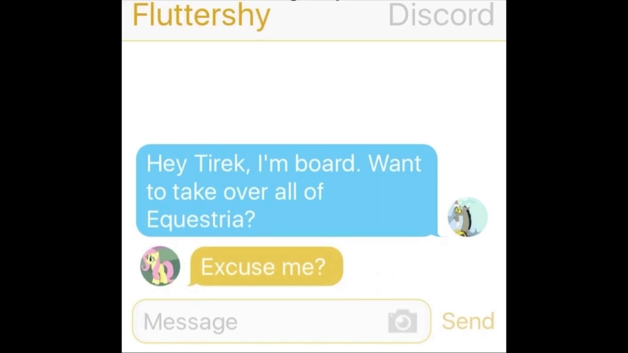 Discord texting Fluttershy - YouTube