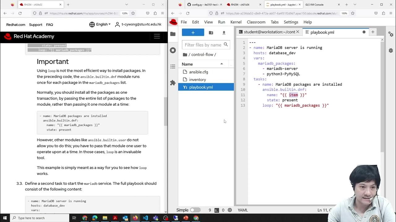 Section 4.2 Guided Exercise Writing Loops and Conditional Tasks - YouTube