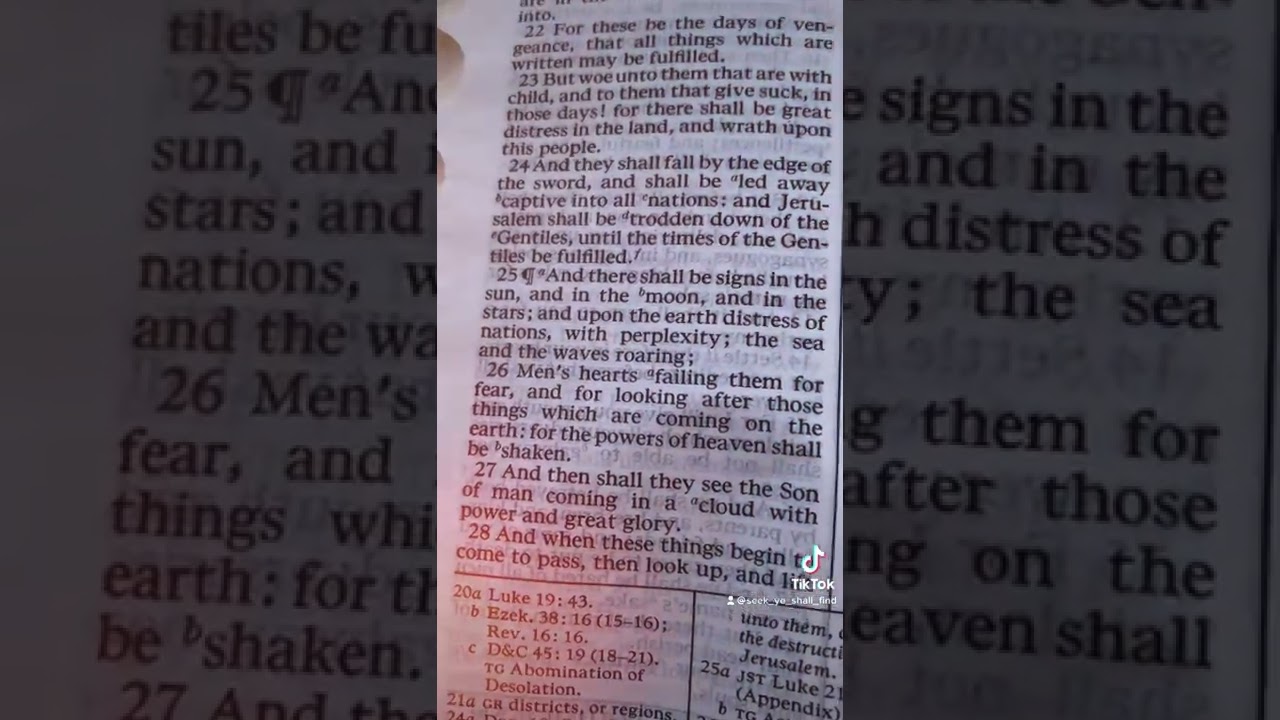 😀 Look Up! 🫣 Your Redemption Draweth Nigh 🙏🏼 Glimpse Into Luke 21 In ...