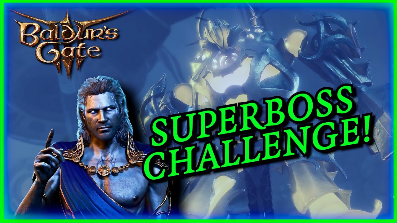 GOD GALE Level 20 vs Super Boss Rush (Baldur's Gate 3: Trials of Tav ...