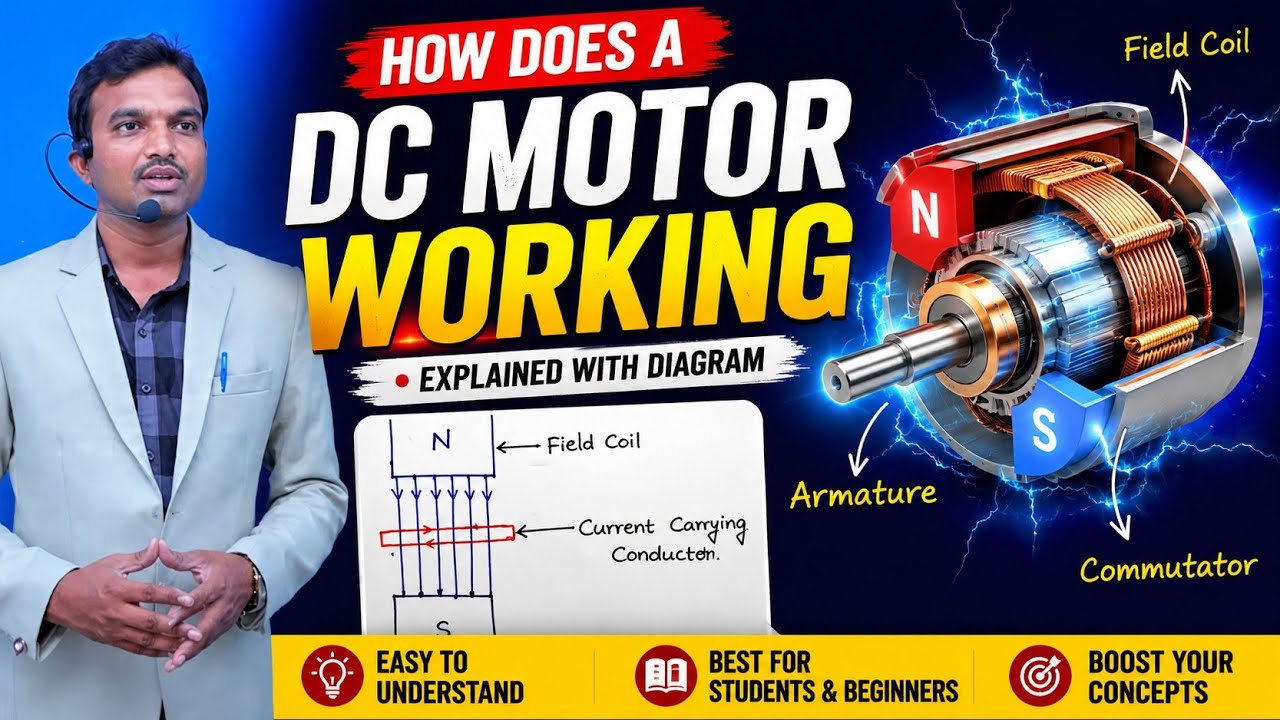 DC Motor Working Principle Explained | Electrical Machines - YouTube