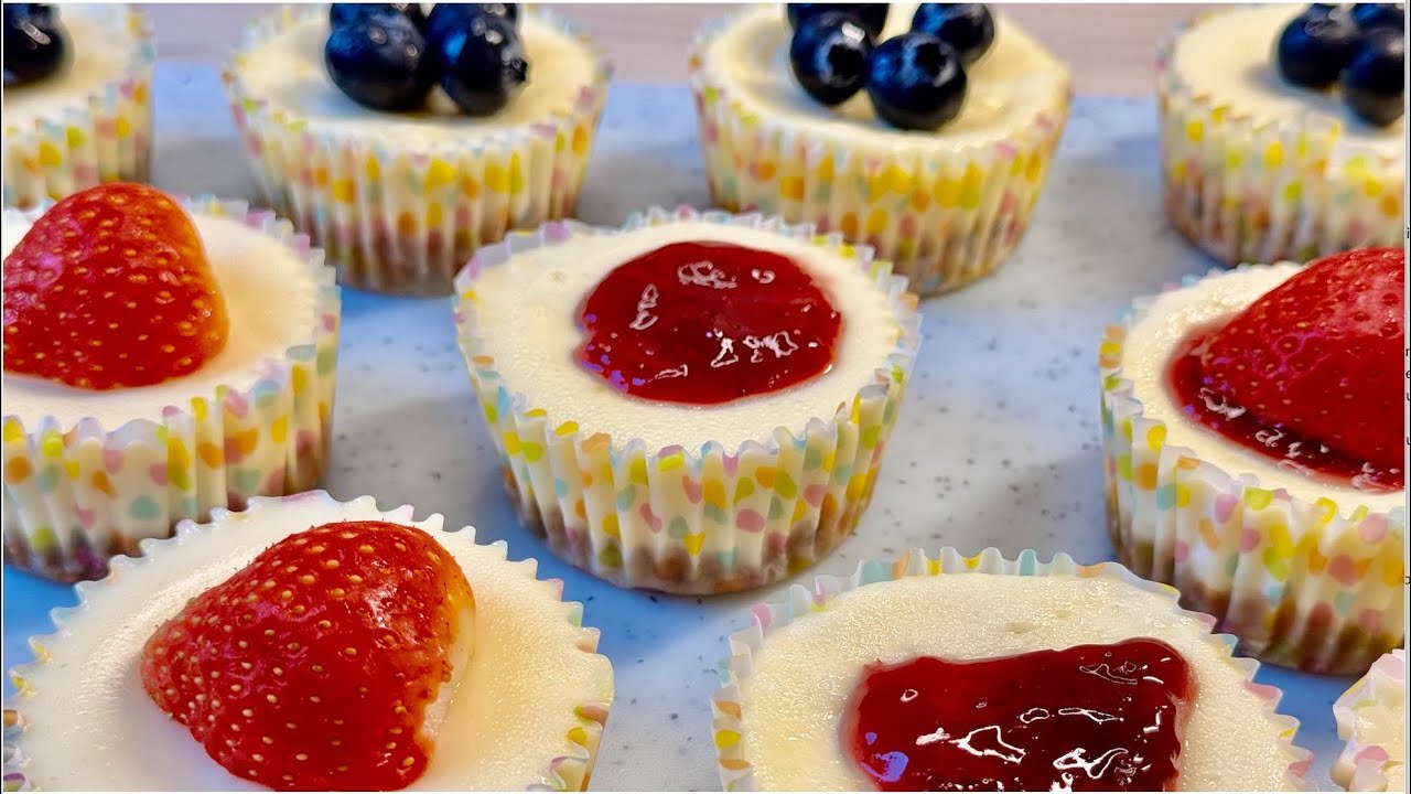 The Ultimate Mini Cheesecake Recipe – No Machine Needed! 🍰 - YouTube