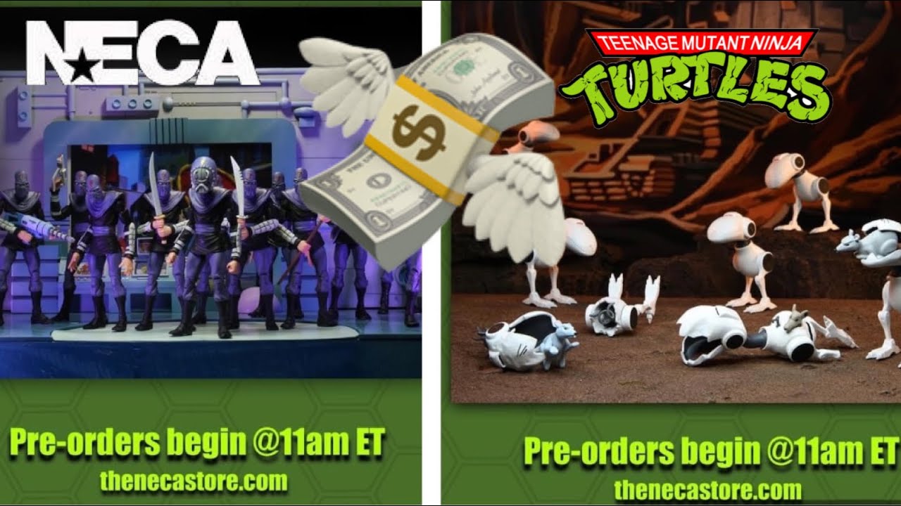Bye bye money - NECA TMNT MOUSERS and FOOT SOLDIERS details for ...