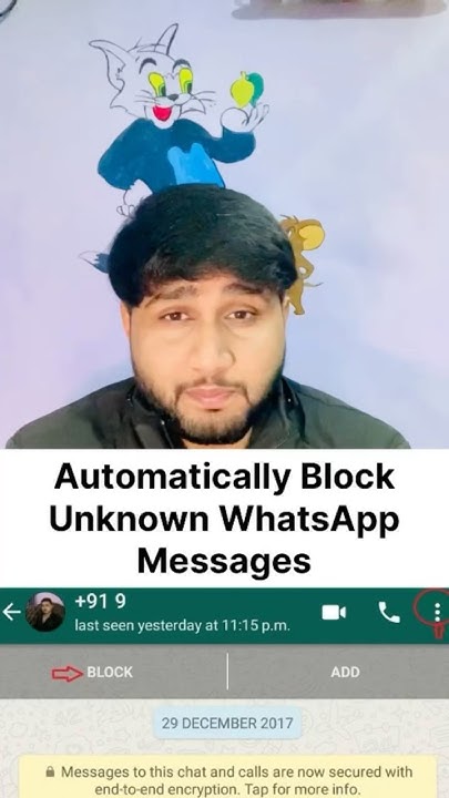 Block Automatically Unknown Message Sender - YouTube