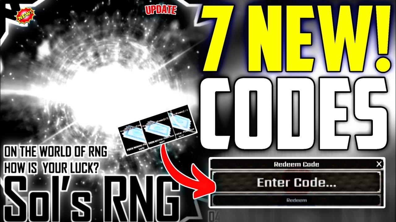 ⚠️JUNE UPDATE⚠️SOLS RNG REDEEM CODES 2025 - ROBLOX SOLS RNG CODES ...