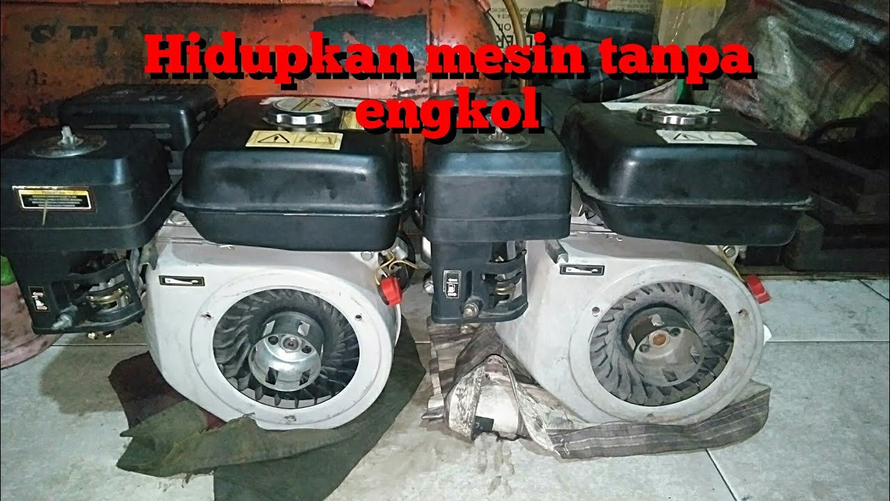 Cara hidupkan mesin type robin tanpa engkol - YouTube