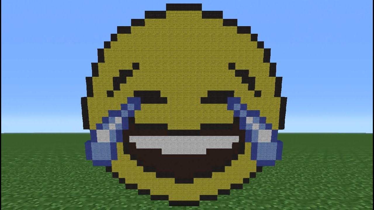 Emoji Pixel Art Minecraft Laughing Crying Emoji Sans Head Pixel Art Sexiezpix Web Porn