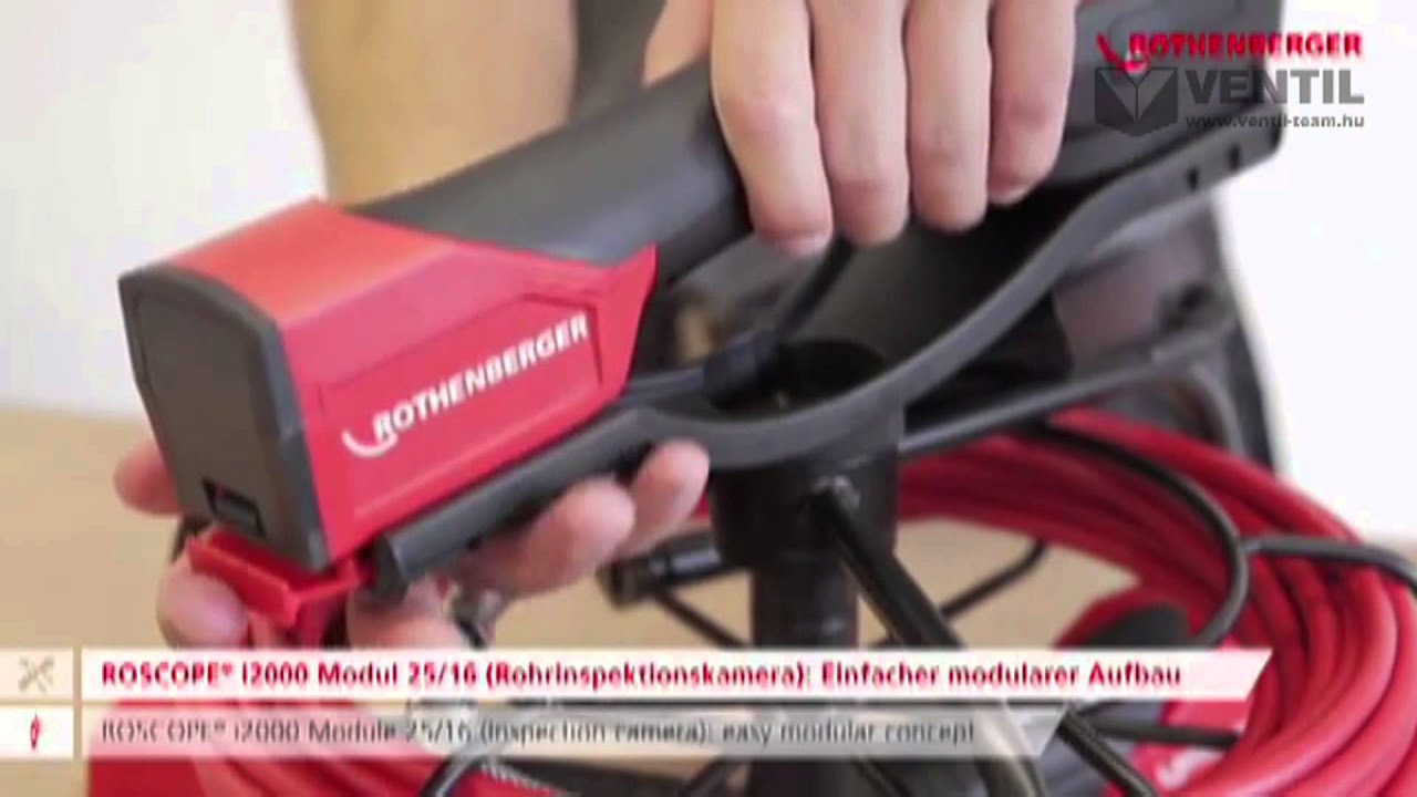 Rothenberger ROSCOPE i2000 Pipe 25/16 készlet + Modul TEC - YouTube
