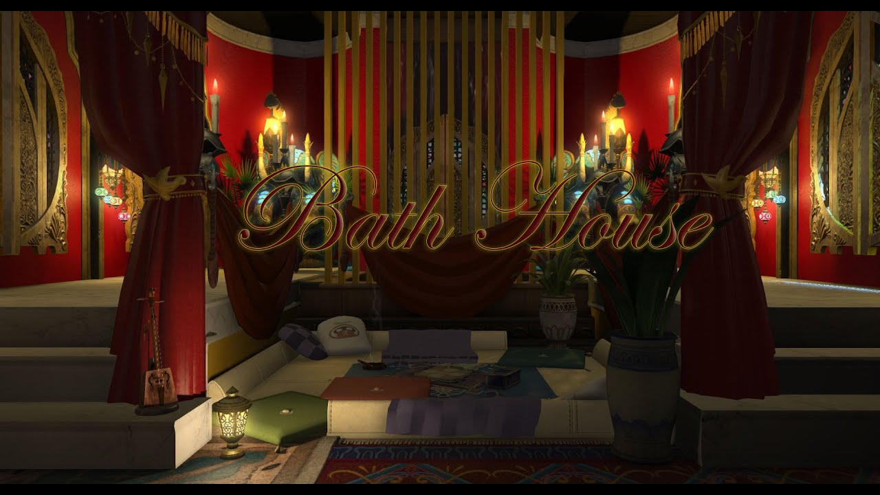 FFXIV Housing Walkthrough - Bath House - YouTube