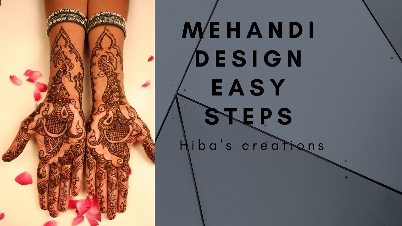 Easy Mehandi design step 1|Hiba's Creations - YouTube