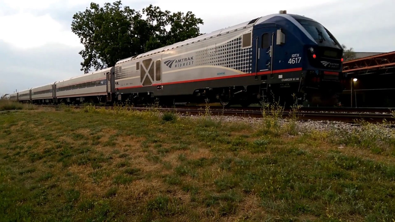 Amtrak sc44 through Ferndale Mi 6/9/20 - YouTube