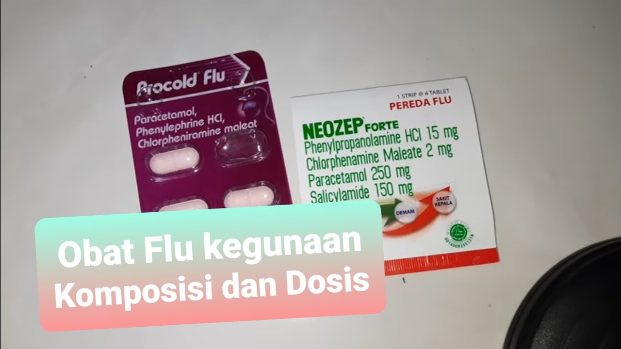 Obat Flu & komposisi Keamanan dosis penggunaan | Pilek | Influenza ...