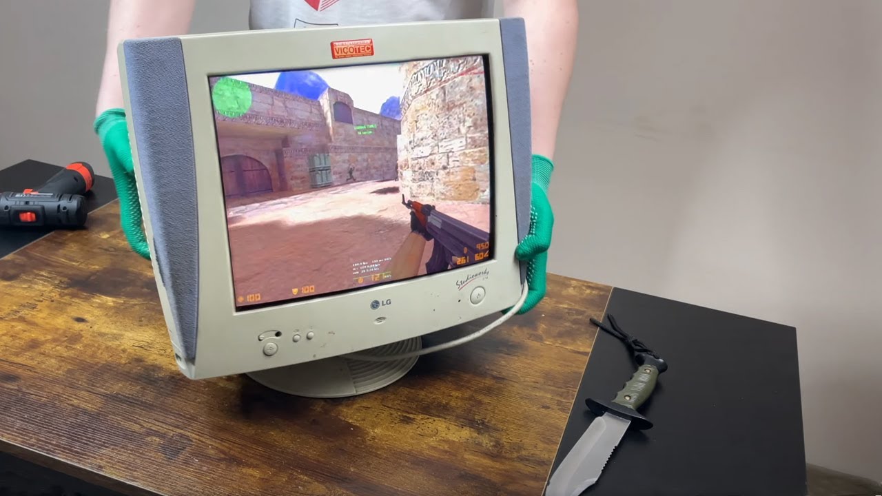 Old Monitor Repair | Insanely Satisfying Transformation! - YouTube