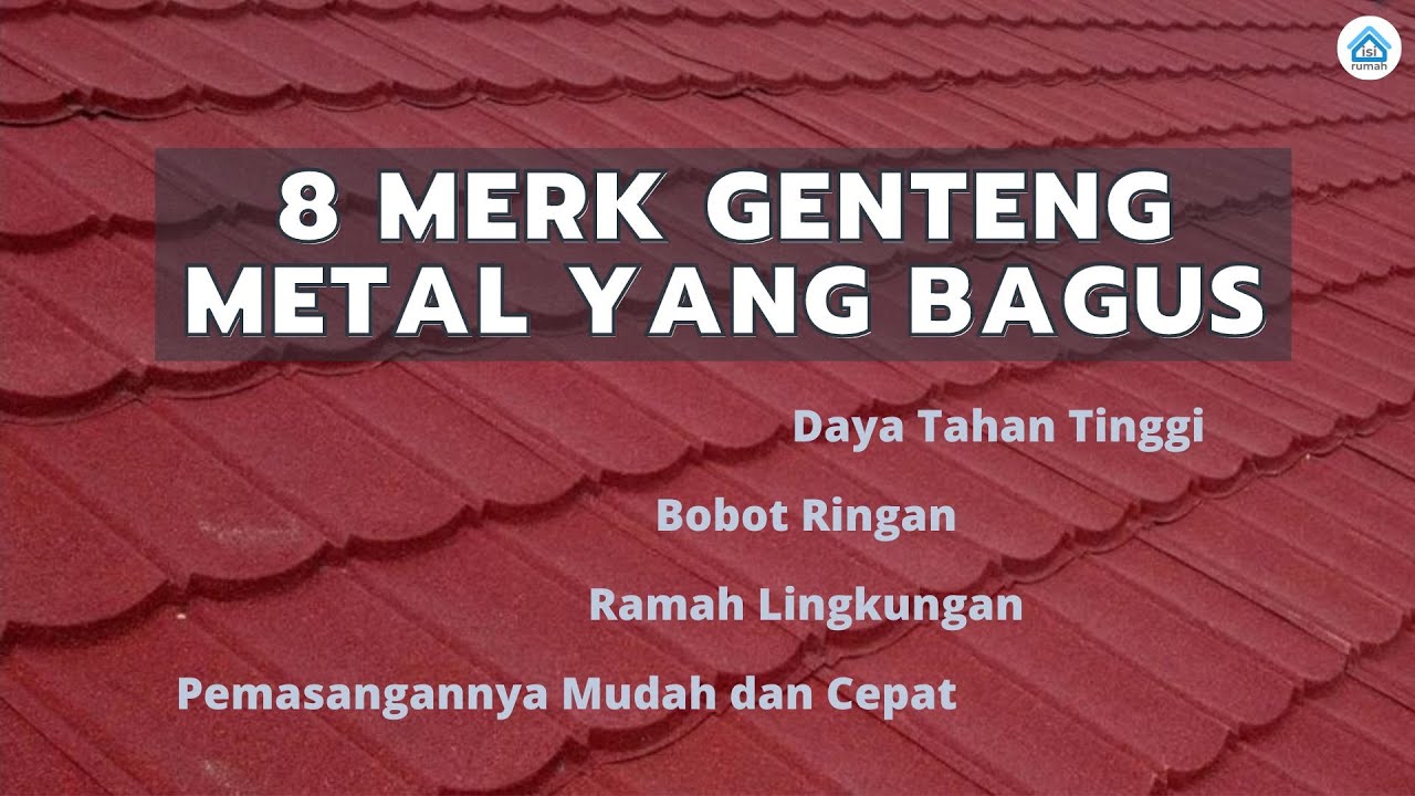 Inilah 8 Merk Genteng Metal Pasir Yang Bagus - YouTube