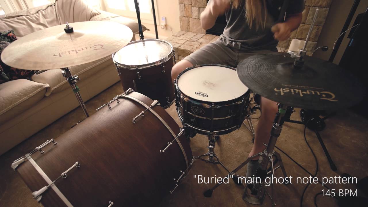 Buried Main Ghost Note Pattern - YouTube
