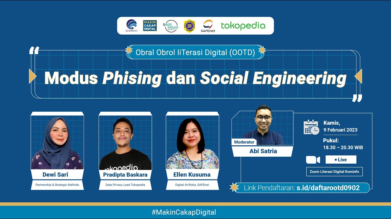 Obral Obrol liTerasi Digital (OOTD) - "Modus Phising dan Social Engineering" - YouTube