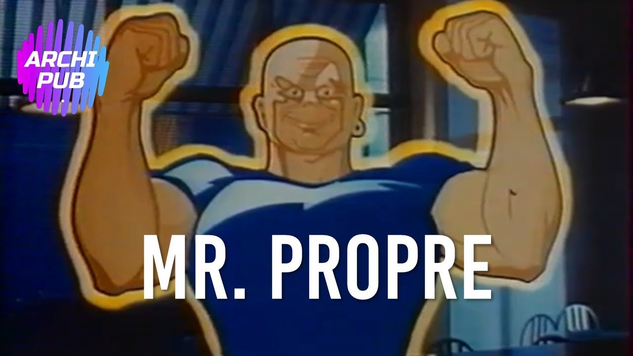 Publicité nettoyant ménager Mr. Propre - 1989 - YouTube