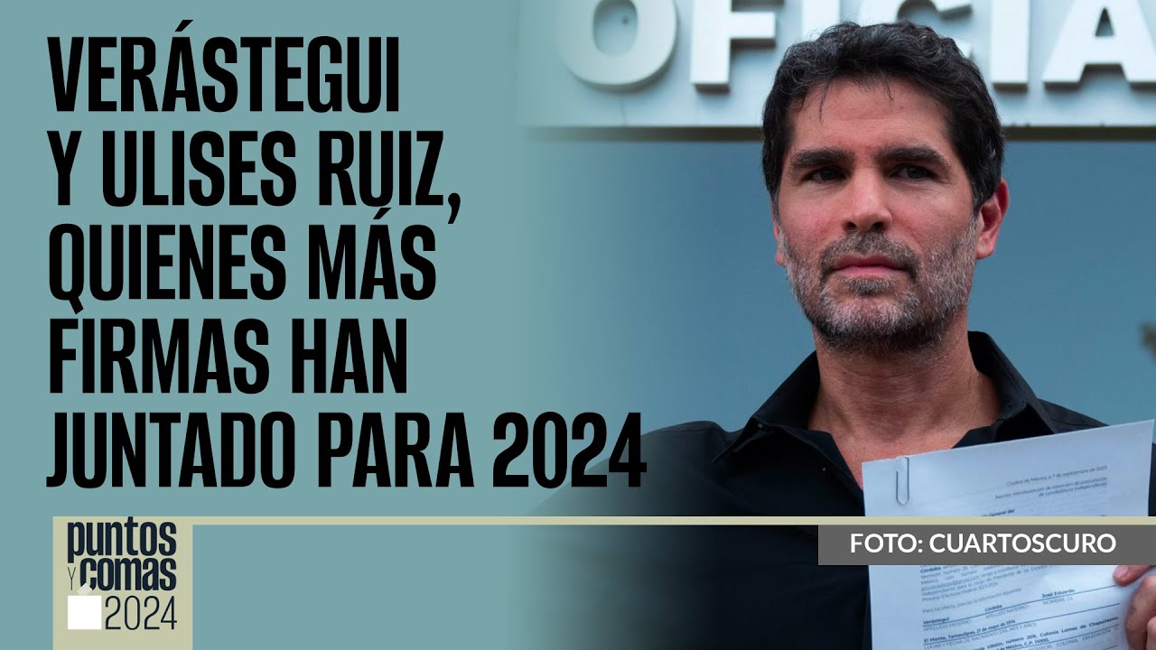 #PuntosYComas | Verástegui y Ulises Ruiz, quienes más firmas han juntado para 2024 - YouTube