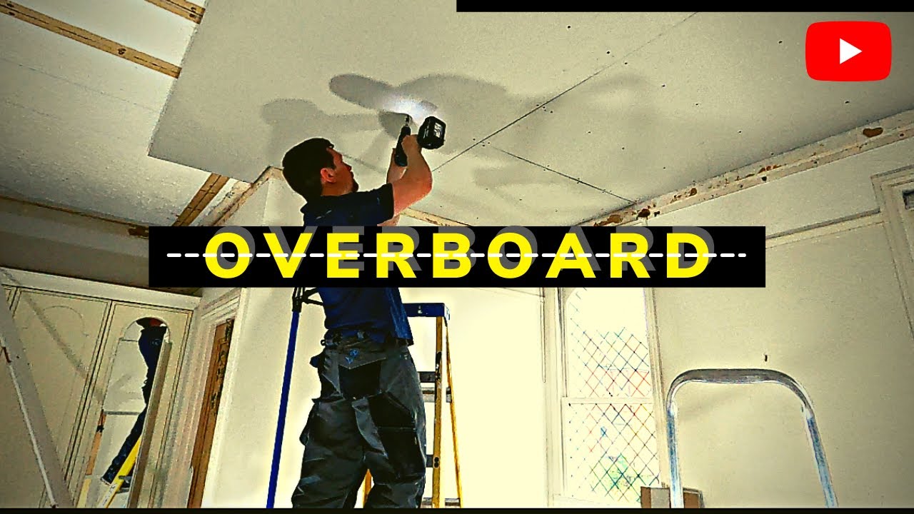 How To Board A Ceiling ON YOUR-OWN! | Hacks For Making A Hard Job…Easy ...