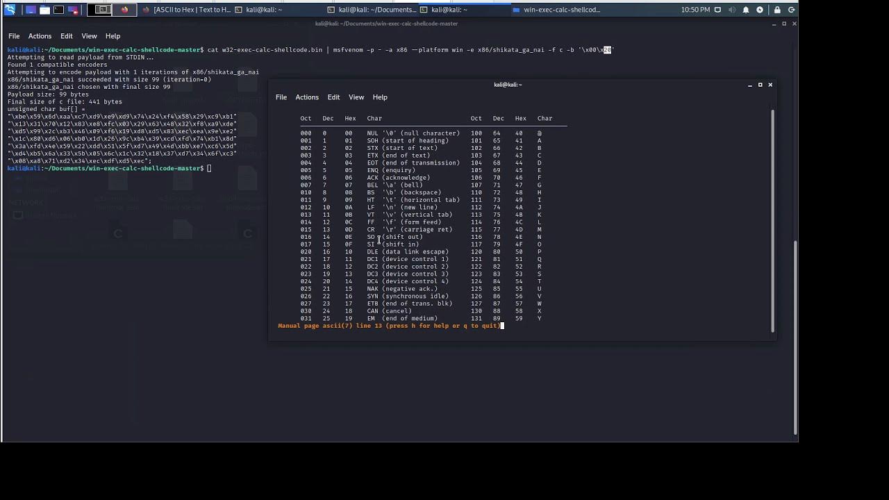 10-Removing Badchars from Any Payload (e.g. win-exec-calc-shellcode) - YouTube