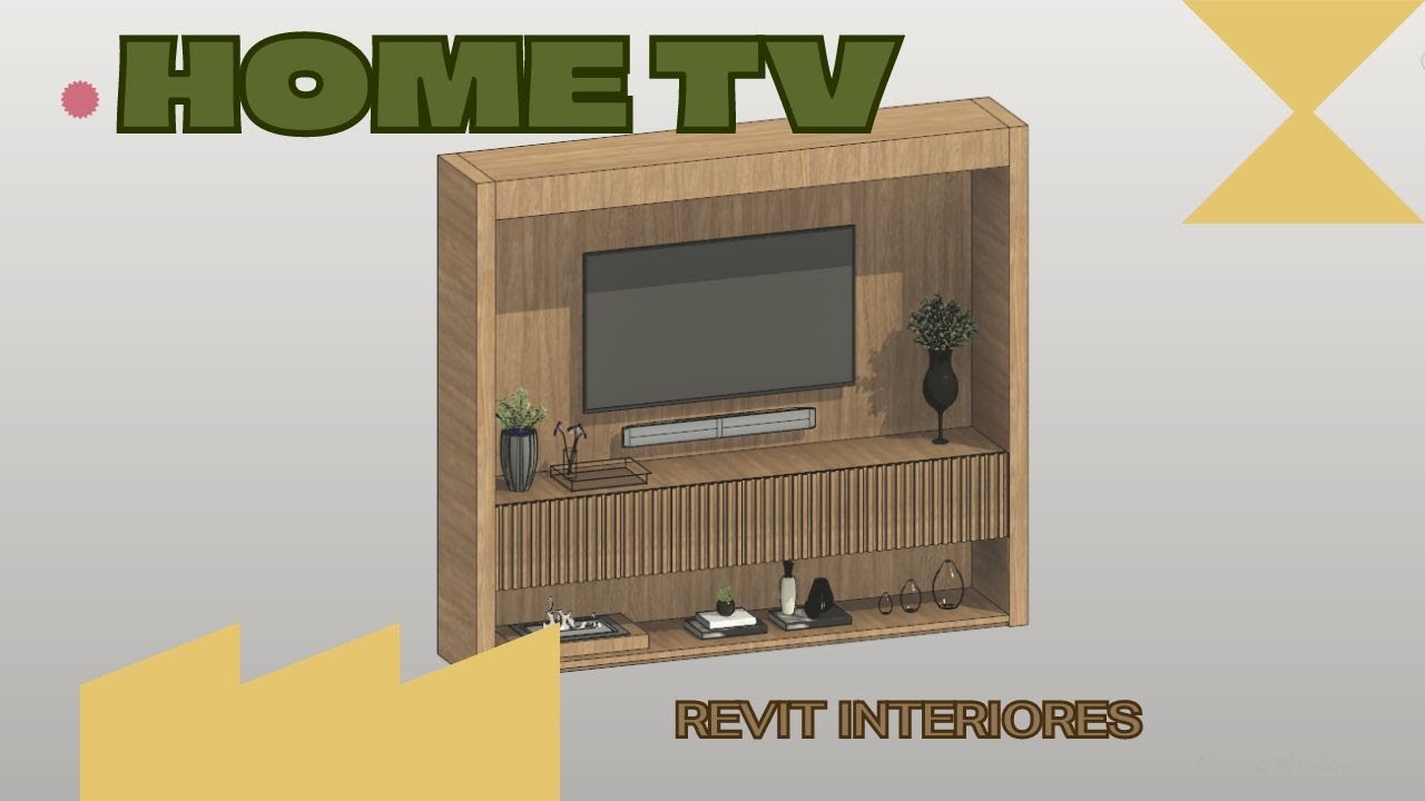 [REVIT INTERIORES] MODELAGEM HOME TV - YouTube