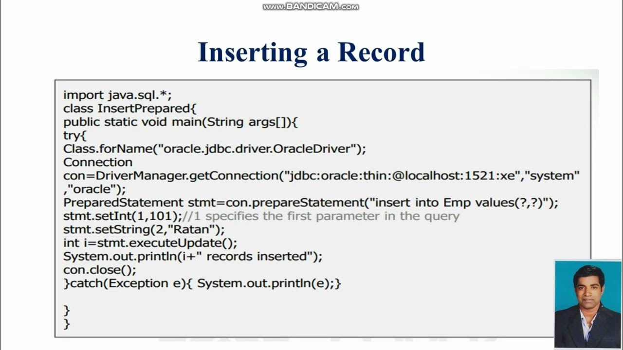 UNIT V PREPARED STATEMENT, 24CS202 JAVA PROGRAMMING - YouTube