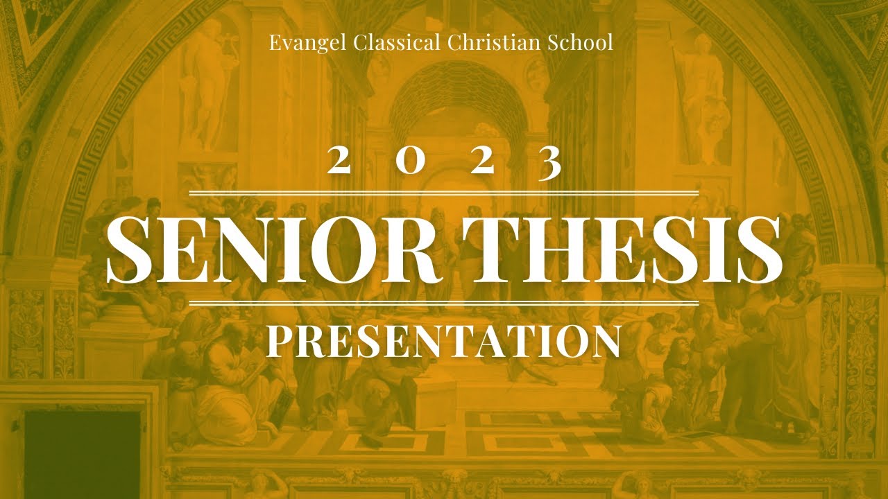 2023 Senior Thesis Presentation - Final Night - YouTube