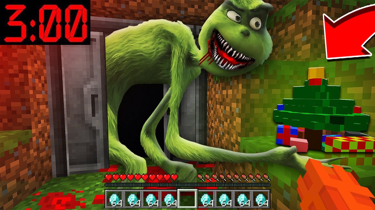 НАЙДЕНА СЕКРЕТНАЯ БАЗА ГРИНЧ В МАЙНКРАФТ! СЕКРЕТНЫЙ ДОМ ГРИНЧА В 3 ЧАСА ...