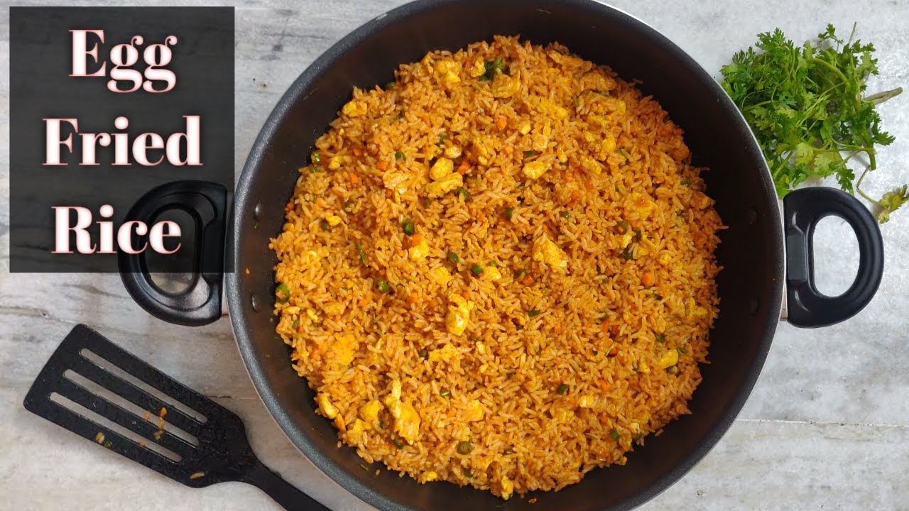 Egg Fried Rice | spicy egg fried rice - street style | street food ...