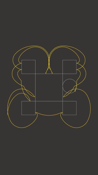 Roulette Curve Animation on Squares #mathart #generativeart #shorts #roulettecurves - YouTube