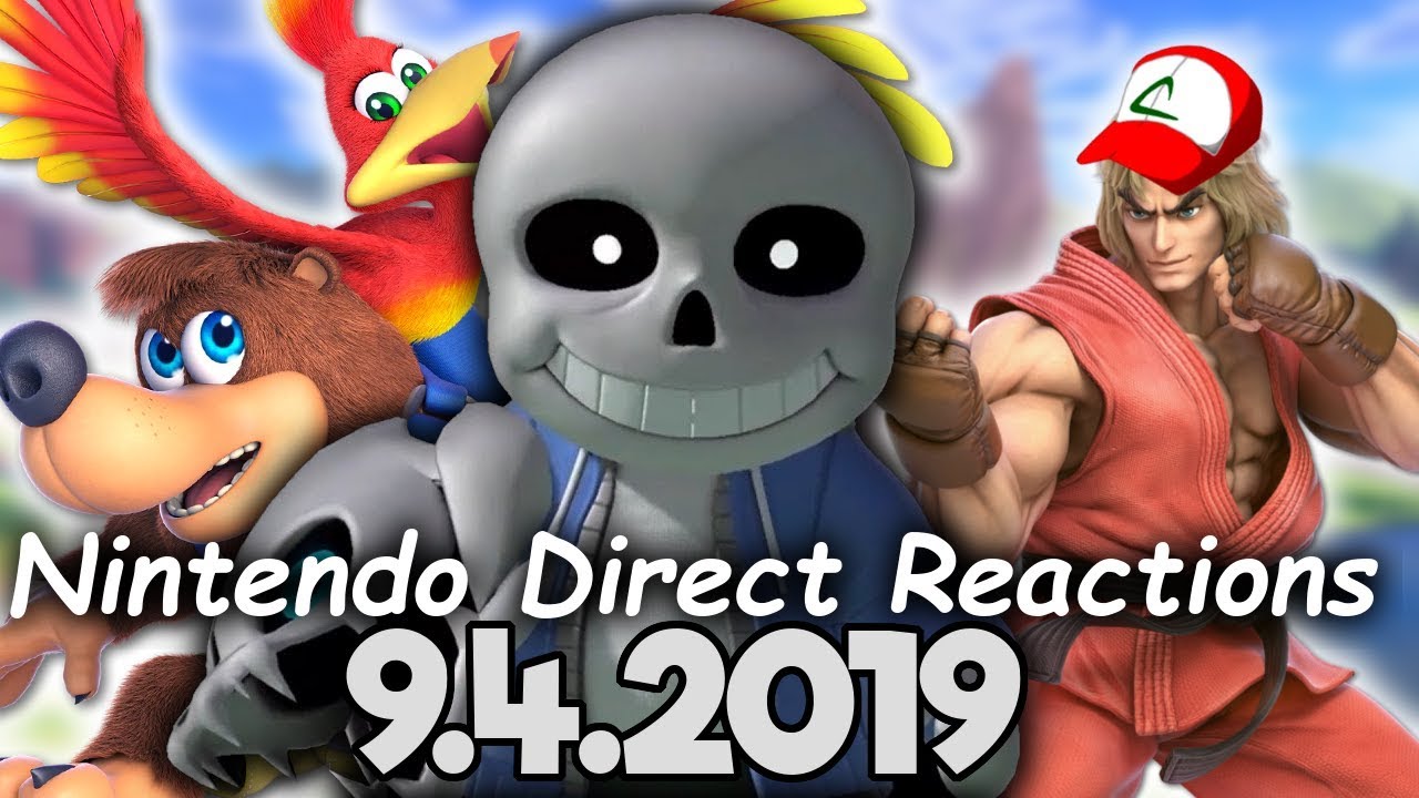 SANS IN SMASH | Nintendo Direct 9.4.2019 Reactions - YouTube