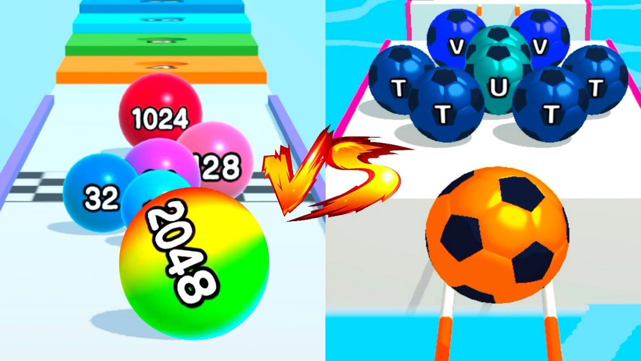 Ball Run 2048 VS A-Z Run LVL 68 Gameplay (Android | IOS) - YouTube