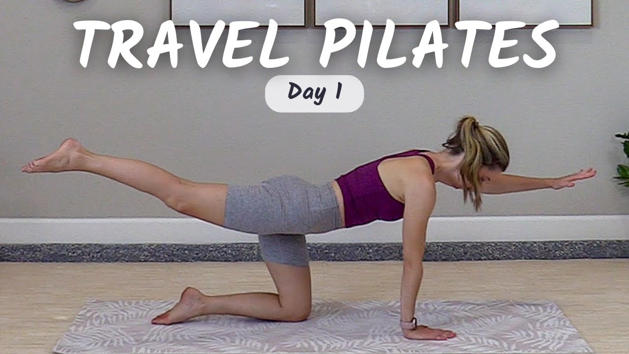 Full Body Pilates Mat Workout │ 20 min │ Travel Series Day 1 - YouTube