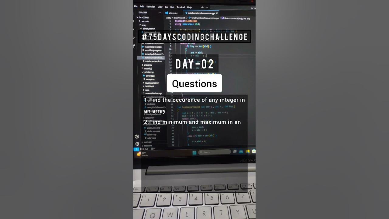 75dayscodingchallenge Day 02 75dayschallange Coding Codinglife Cwh Youtube