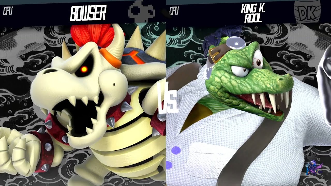 Baron K. Roolenstein Vs Dry Bowser - Super Smash Bros Mods - YouTube