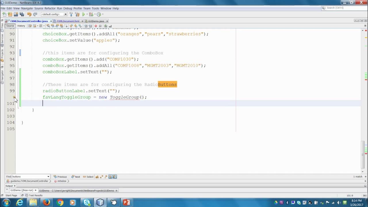 Add RadioButton's with Scene Builder and a Controller class - YouTube