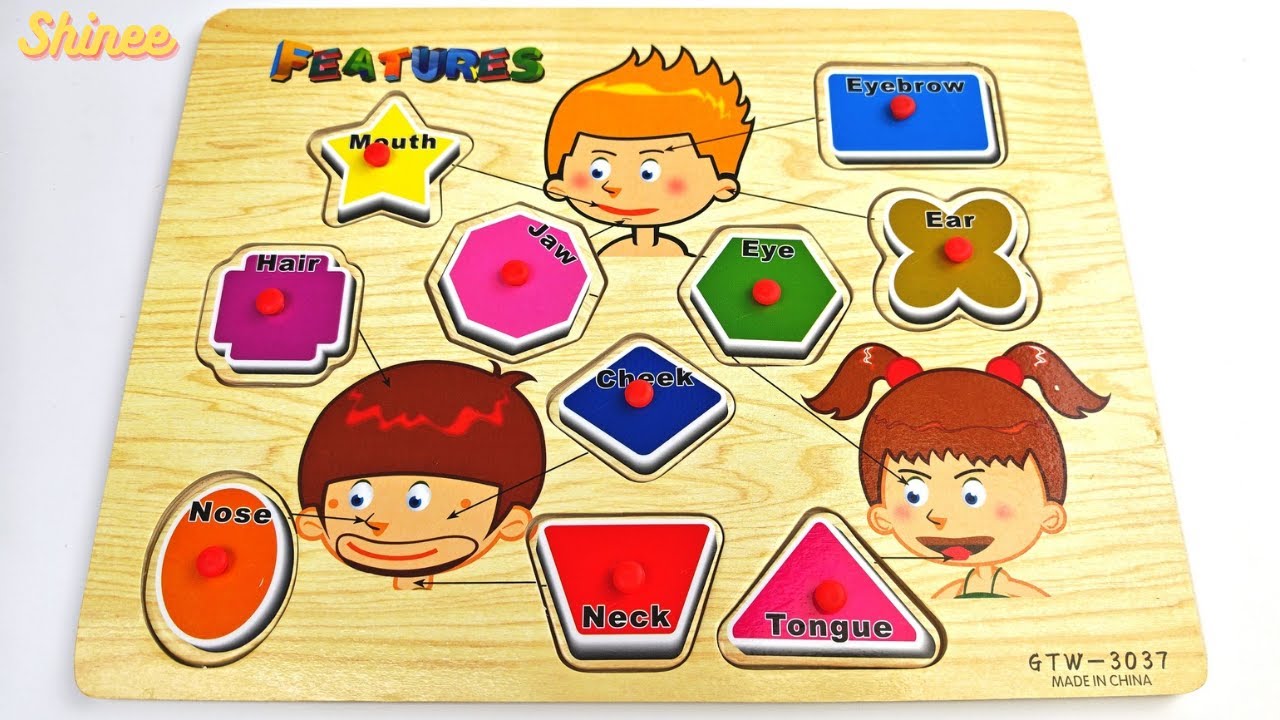 Learn Face Parts for Kids! Fun Puzzle Game | Educational Video for ...
