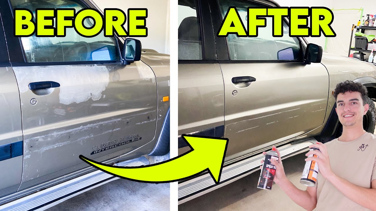 How To Spray Paint Your 4WD // GU Budget Patrol Build Ep 7 - YouTube