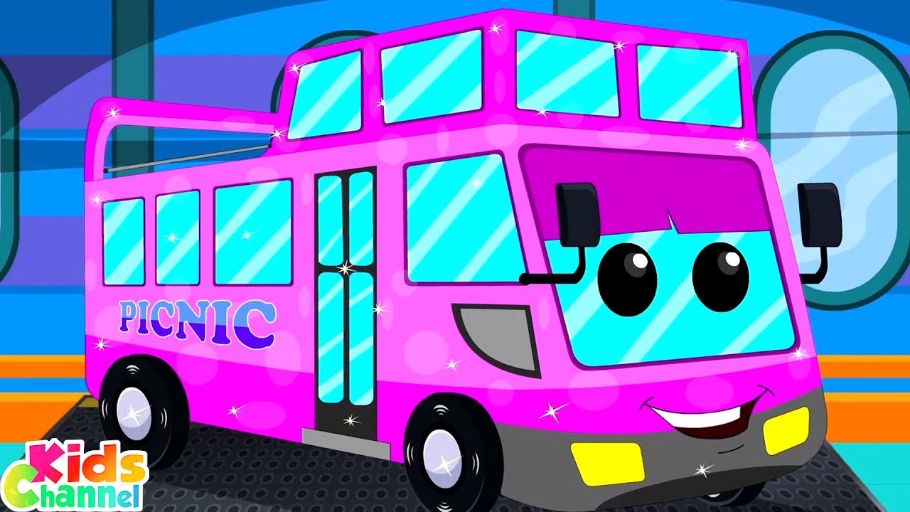 Picnic Bus, Car Wash Videos, Car Cartoon for Children by Kids Channel ...