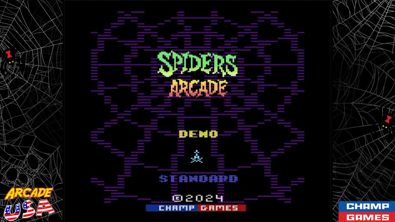 Spiders! (Atari 2600 - Champ Games Demo Rom) - YouTube