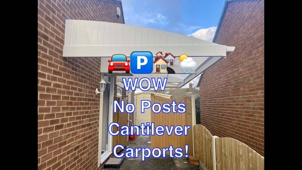 GRP Cantilever Carport: Get a Carport Without Posts! - YouTube