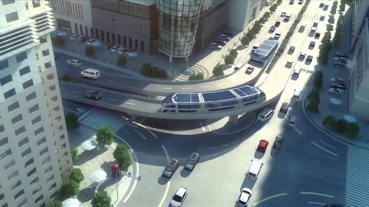 Autobuses elevados gigantes pasarán por las ciudades devorando el ...